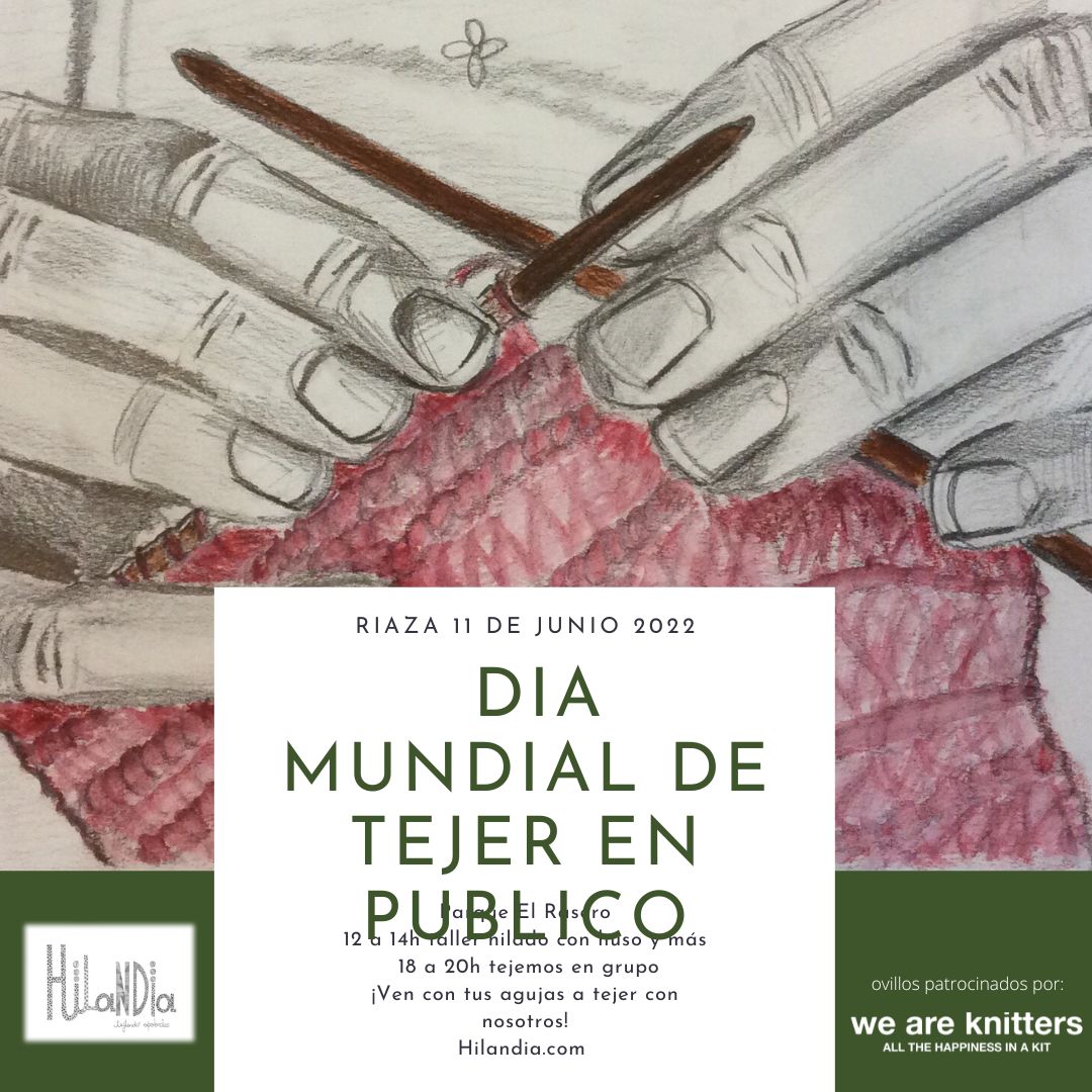 dia mundial de tejer en publico-3 - Hilandia Tejiendo Experiencias